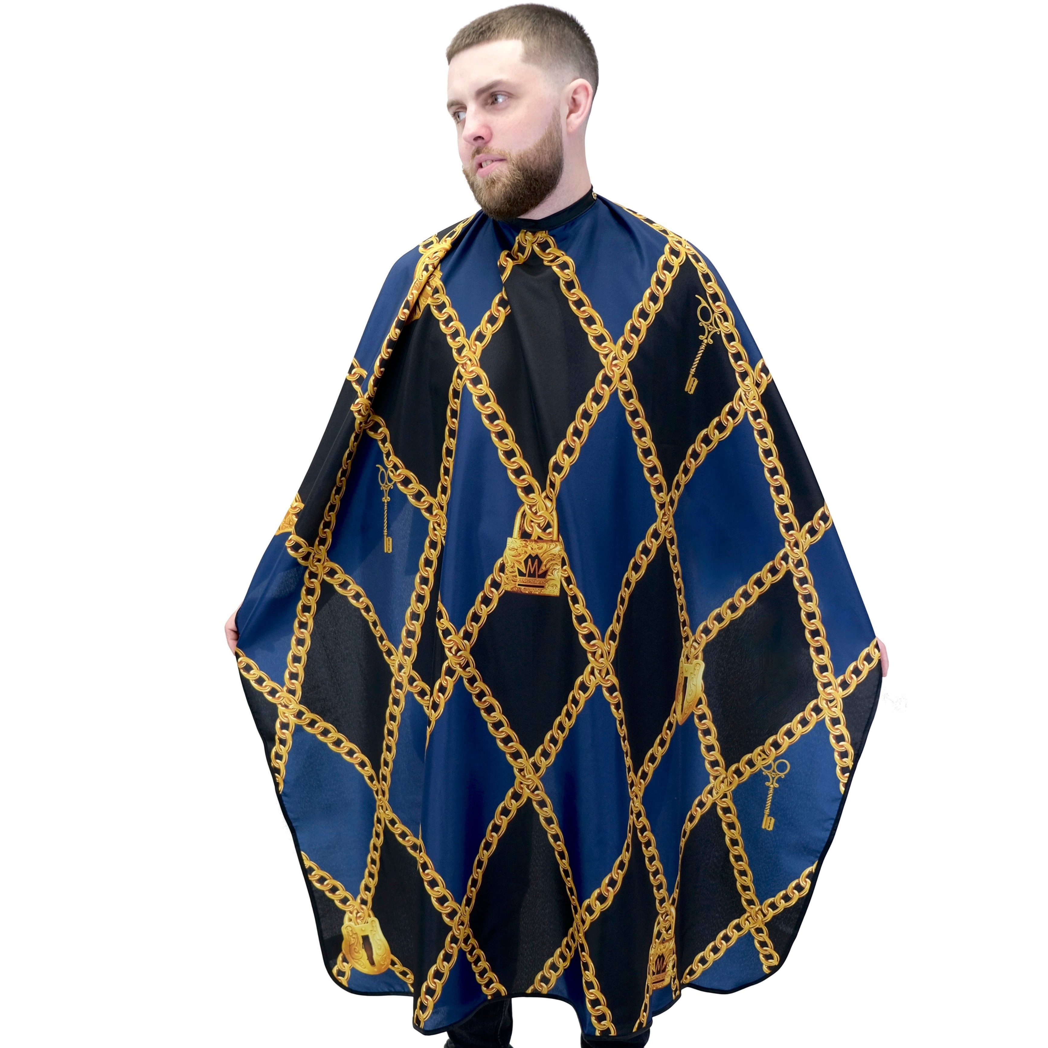 Barber Cape | Lock & Key Barber Cape | King Midas Empire