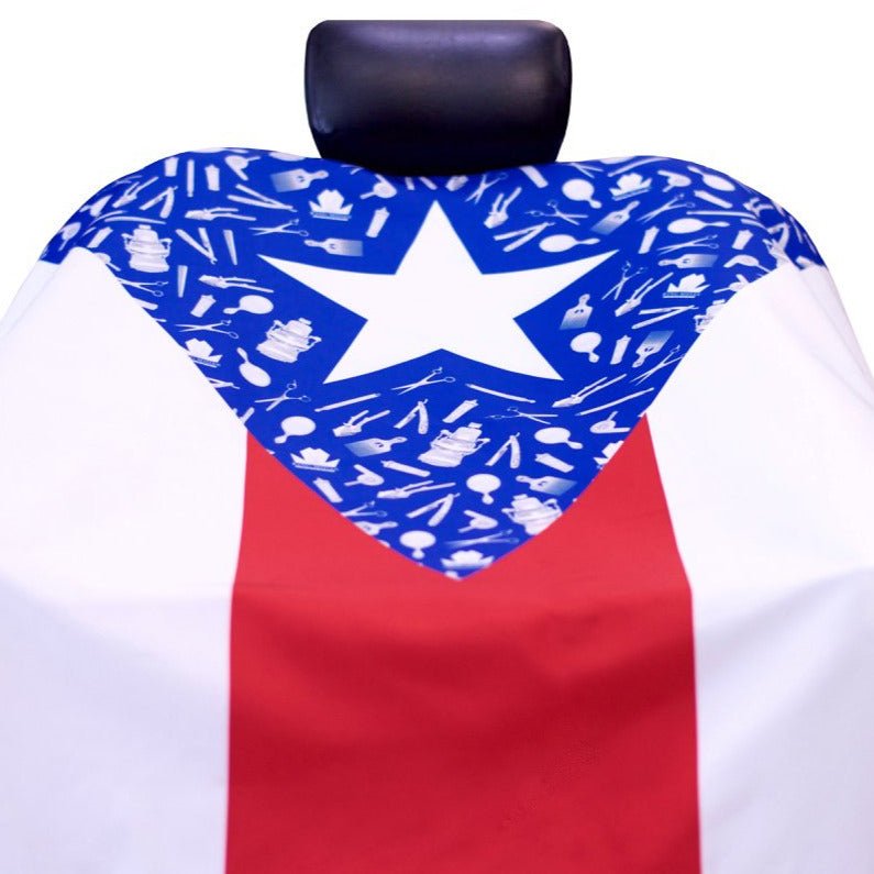 King Midas Puerto Rico Flag Cape | Puerto Rico Barber Capes – King ...